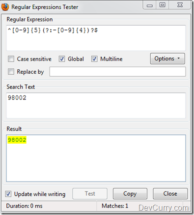 Test Regular Expressions in Your Browser